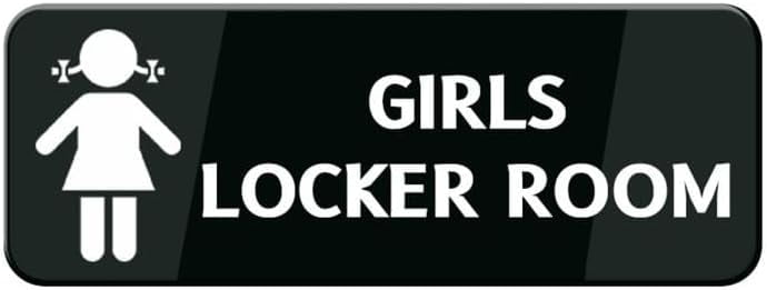 Rustic Wood Plaque Sign Girls Locker Room Door Sign Inspirational ...