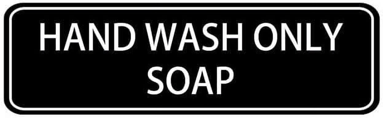 Rustic Wood Plaque Sign Hand Wash Only Soap Sign Inspirational Wooden ...
