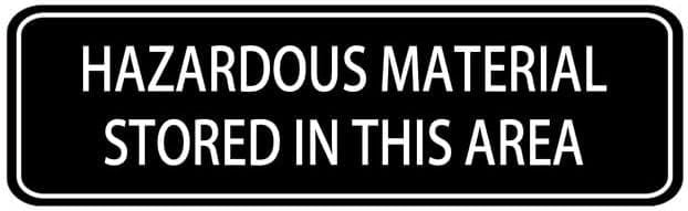 Rustic Wood Plaque Sign Hazardous Material Stored In This Area ...