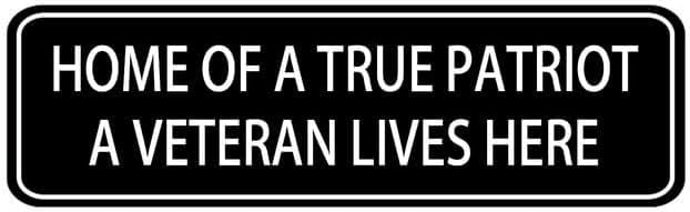 Rustic Wood Plaque Sign Home Of A True Patriot A Veteran Lives Here ...