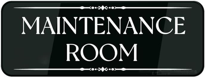 Rustic Wood Plaque Sign Informative Maintenance Room Sign Inspirational ...