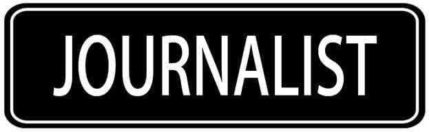 Rustic Wood Plaque Sign Journalist Sign Inspirational Wooden Signs ...