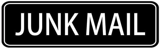 Rustic Wood Plaque Sign Junk Mail Sign Inspirational Wooden Signs ...