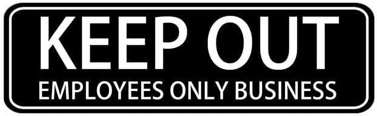 Rustic Wood Plaque Sign Keep Out Employees Only Business Sign ...