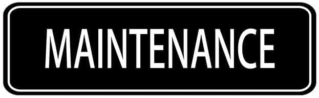 Rustic Wood Plaque Sign Maintenance Sign Inspirational Wooden Signs ...