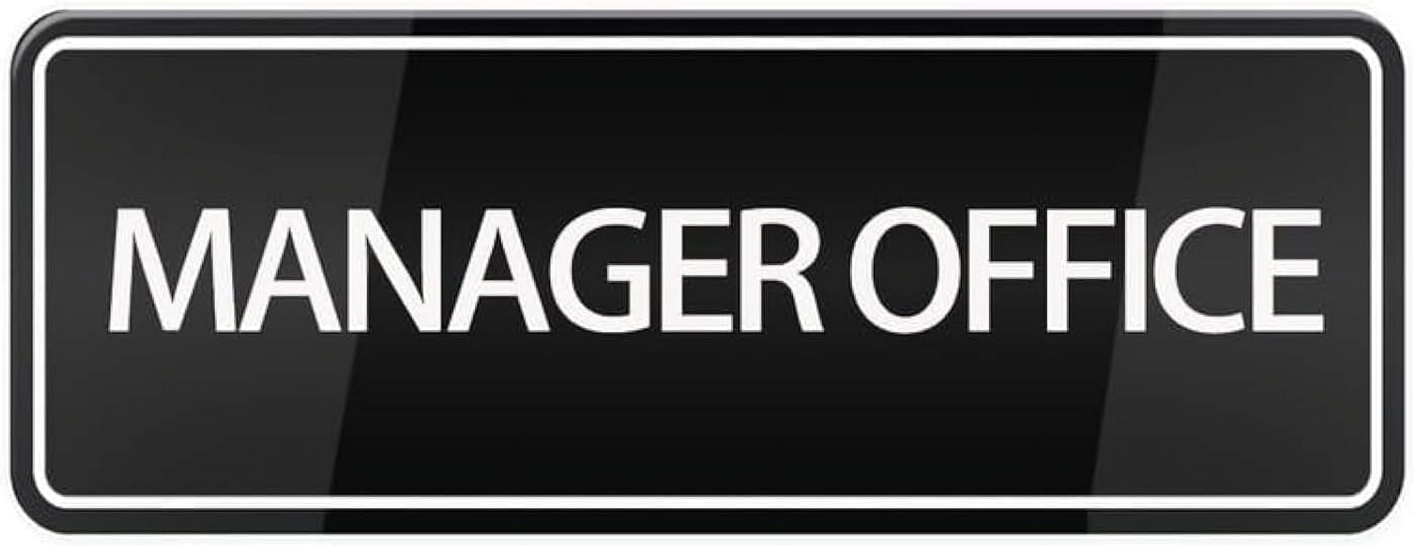 Rustic Wood Plaque Sign Manager Office Main Official Sign Inspirational ...