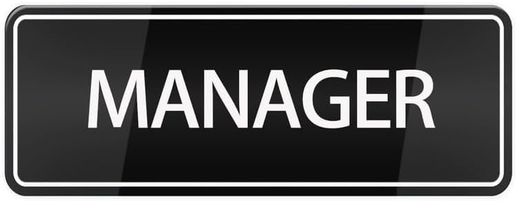 Rustic Wood Plaque Sign Manager Sign Inspirational Wooden Signs Hanging ...