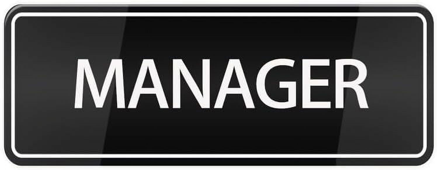 Rustic Wood Plaque Sign Manager Sign Inspirational Wooden Signs Hanging ...