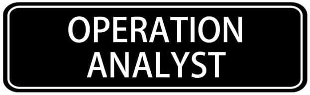 Rustic Wood Plaque Sign Operation Analyst Sign Inspirational Wooden ...