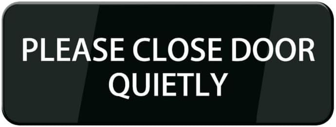 Rustic Wood Plaque Sign Please Close Door Quietly Sign Inspirational ...