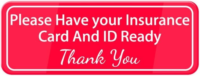 Rustic Wood Plaque Sign Please Have Your Insurance Card And Id Ready ...