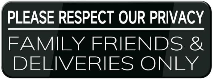 Rustic Wood Plaque Sign Please Respect Our Privacy Family Friends And ...
