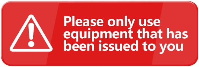 Rustic Wood Plaque Sign Please Only Use Equipment That Has Been Issued ...