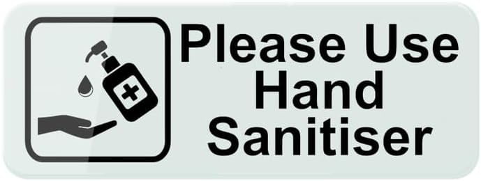 Rustic Wood Plaque Sign Please Use Hand Sanitiser Sign Inspirational ...
