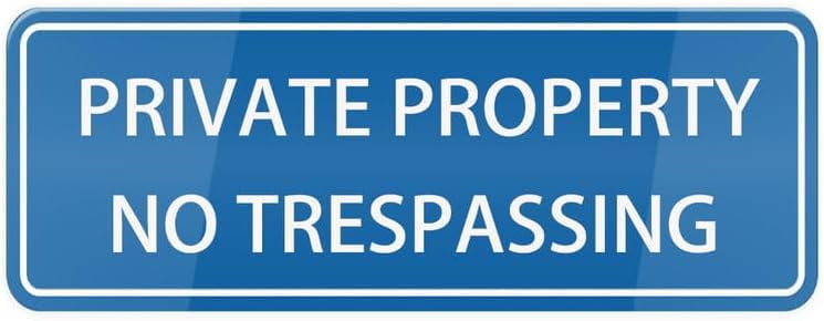 Rustic Wood Plaque Sign Private Property No Trespassing Sign ...