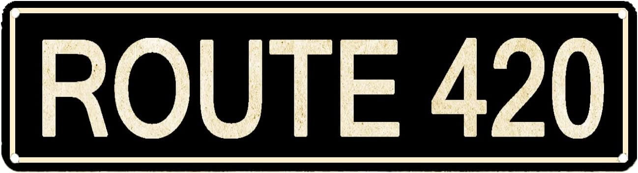 Rustic Wood Plaque Sign Route 420 Street Sign Inspirational Wooden Signs Hanging Plaque Home ...