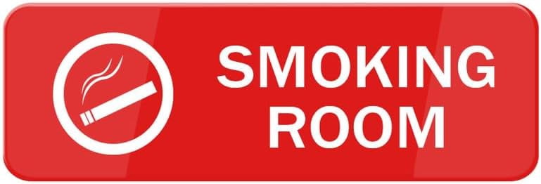 Rustic Wood Plaque Sign Smoking Room Sign Inspirational Wooden Signs ...