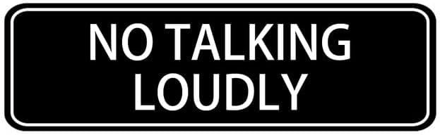Rustic Wood Plaque Sign No Talking Loudly Sign Inspirational Wooden ...