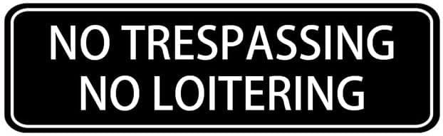 Rustic Wood Plaque Sign No Trespassing No Loitering Sign Inspirational ...