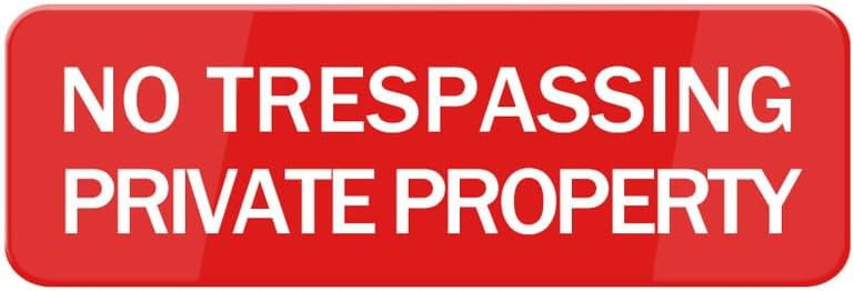 Rustic Wood Plaque Sign No Trespassing Private Property Sign ...