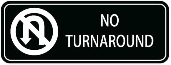 Rustic Wood Plaque Sign No Turnaround Graphic Sign Inspirational Wooden ...