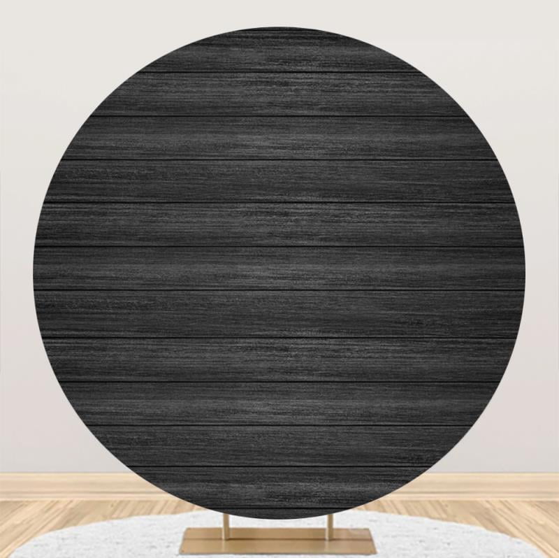Rustic Wood Round Backdrop Cover Brown Wooden Board Wedding Baby Shower ...