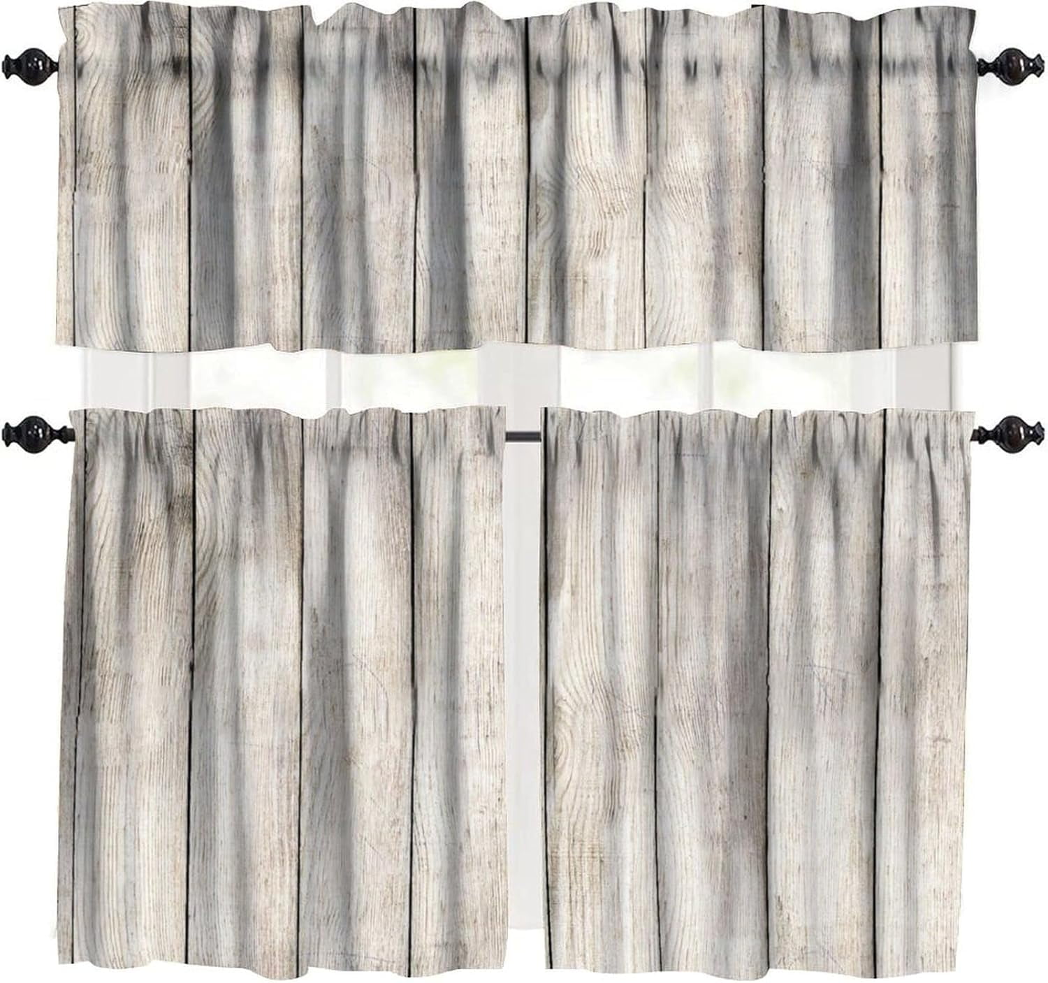 Rustic Wood Valance Curtain Wooden Board Background Vintage Planks Art ...