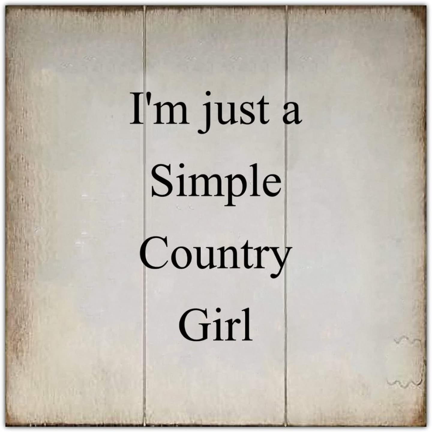 Rustic Wood Wall Sign I'M Just A Simple Country Girl Quote Wall Art ...