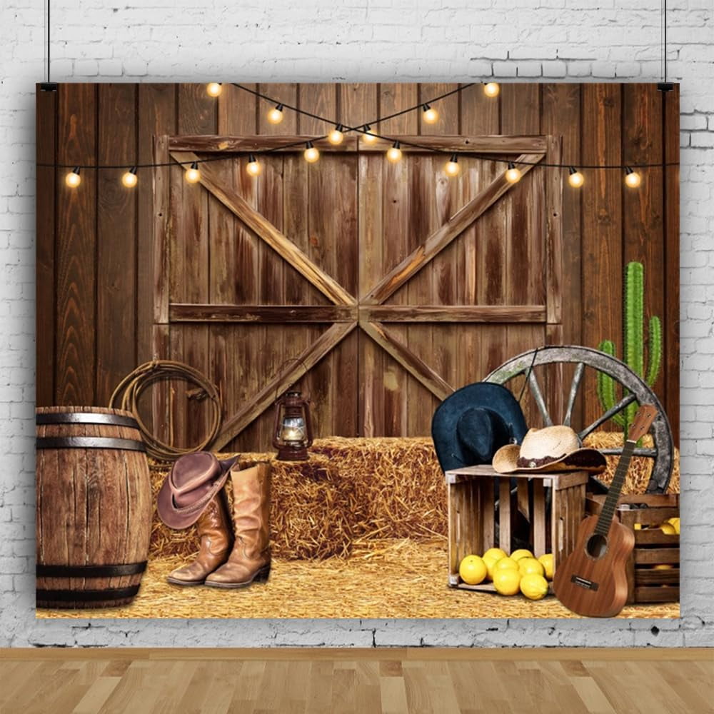 Rustic Wooden Backdrop Western Cowboy Wood Door Photography Background ...