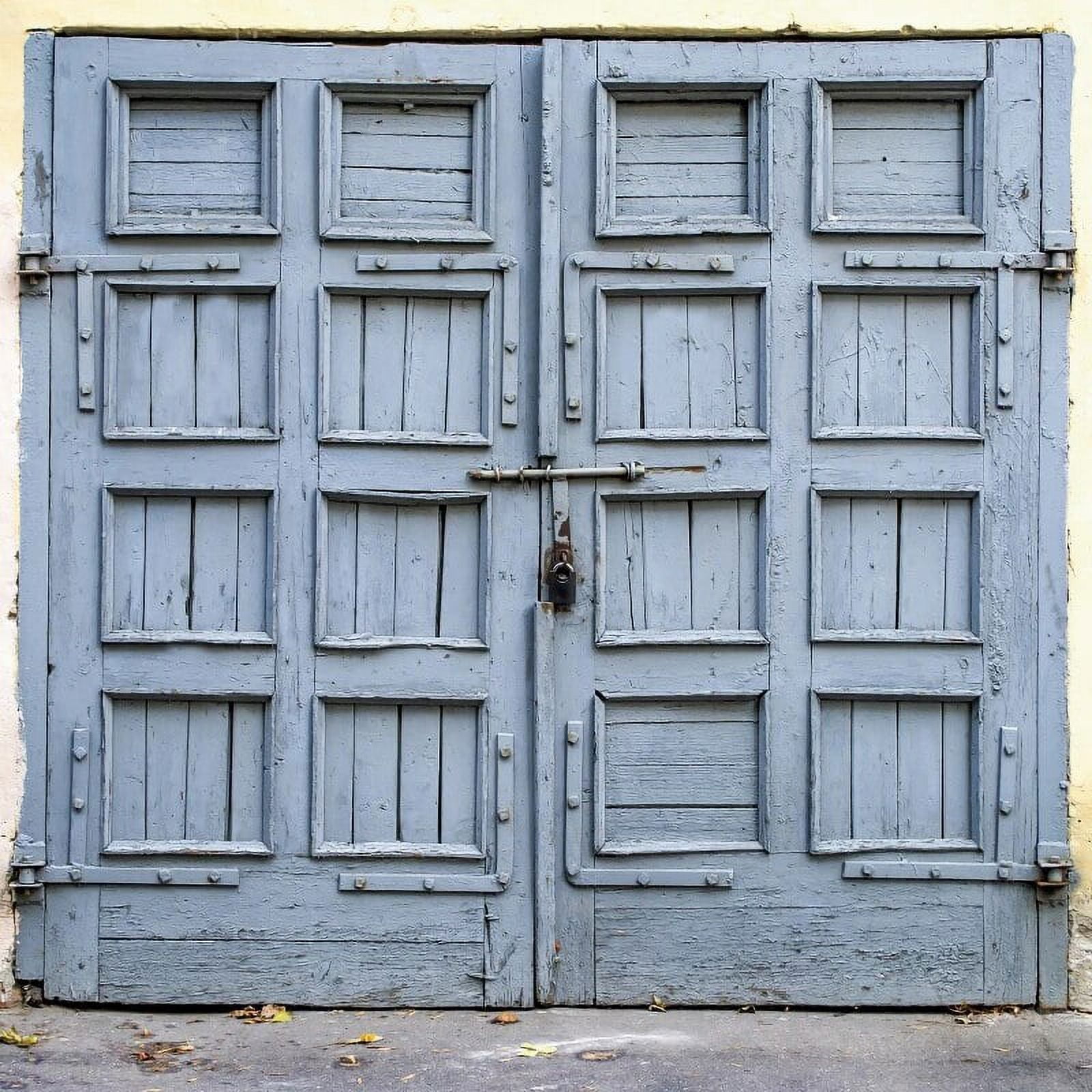 Rustic Wooden Barn Door Backdrop Farmhouse Retro Antique White Wood ...