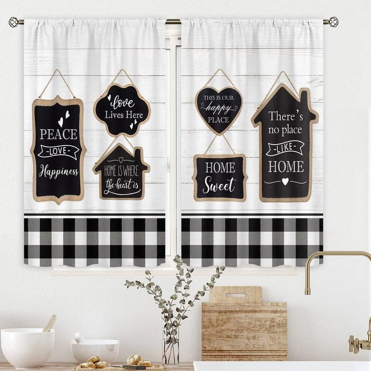 Rustic Wooden Barn Door Curtains Western Cabin Wood Plank Country Art ...