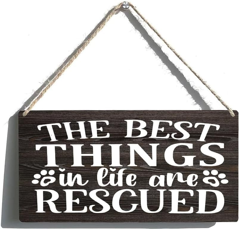 Rustic Wooden Door Hanging Wall Art Sign Home Decor Wood Sign 'The Best ...