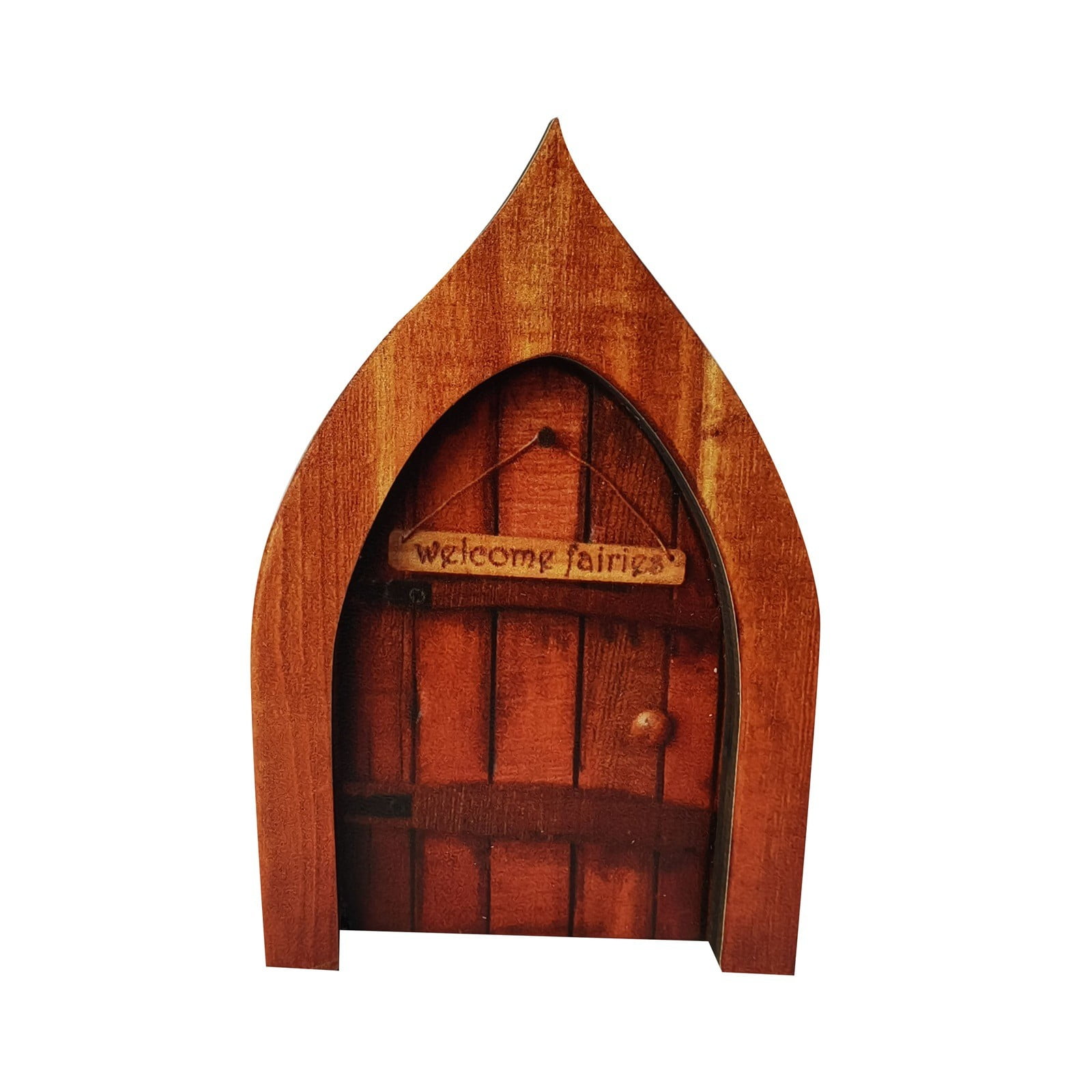 Rustic Wooden Fairy Door for Garden Decor Handcrafted Miniature Door ...