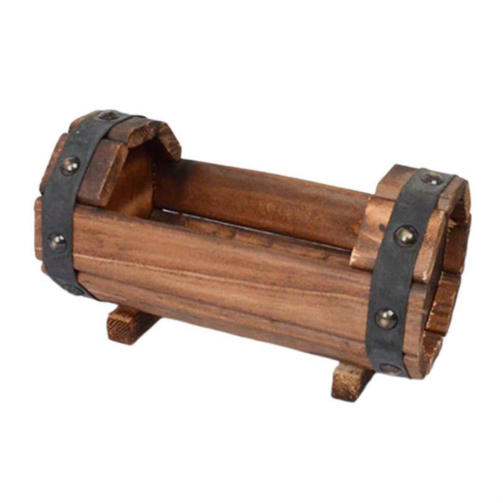 Rustic Wooden Flower Pot, Succulent Containers, Small Planter Indoor ...