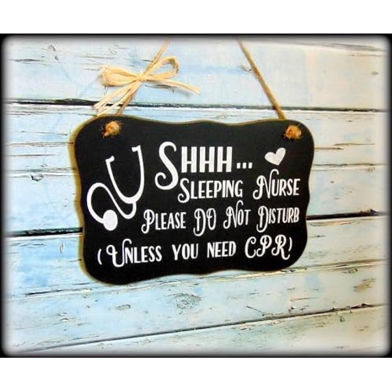 Rustic Wooden Nurse Sign - Handmade Gift for Nurse Appreciation - Do ...