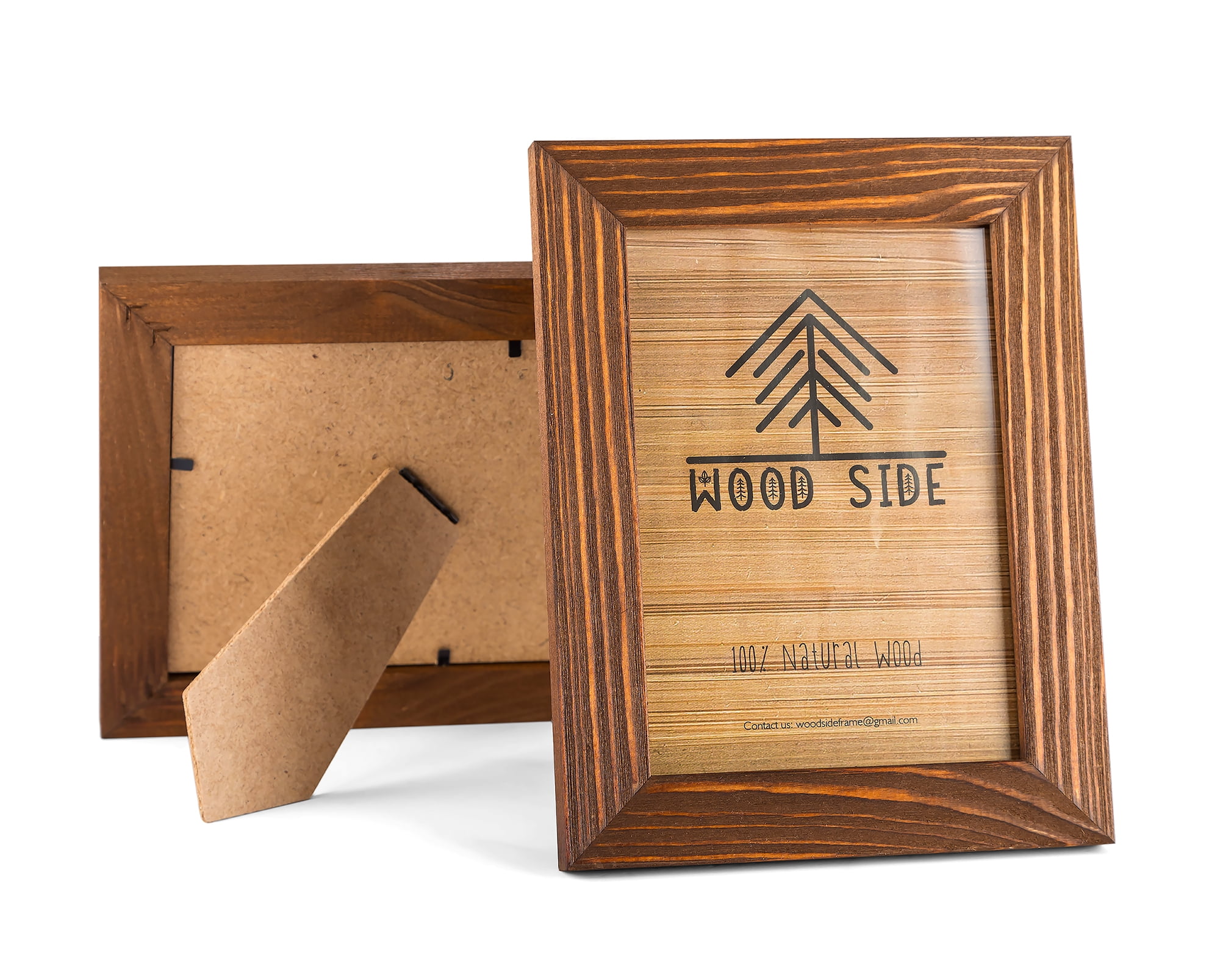WOOD SIDE ORBIS Rustic Wooden Picture Frame Set, 5x7 Inch, Distressed ...