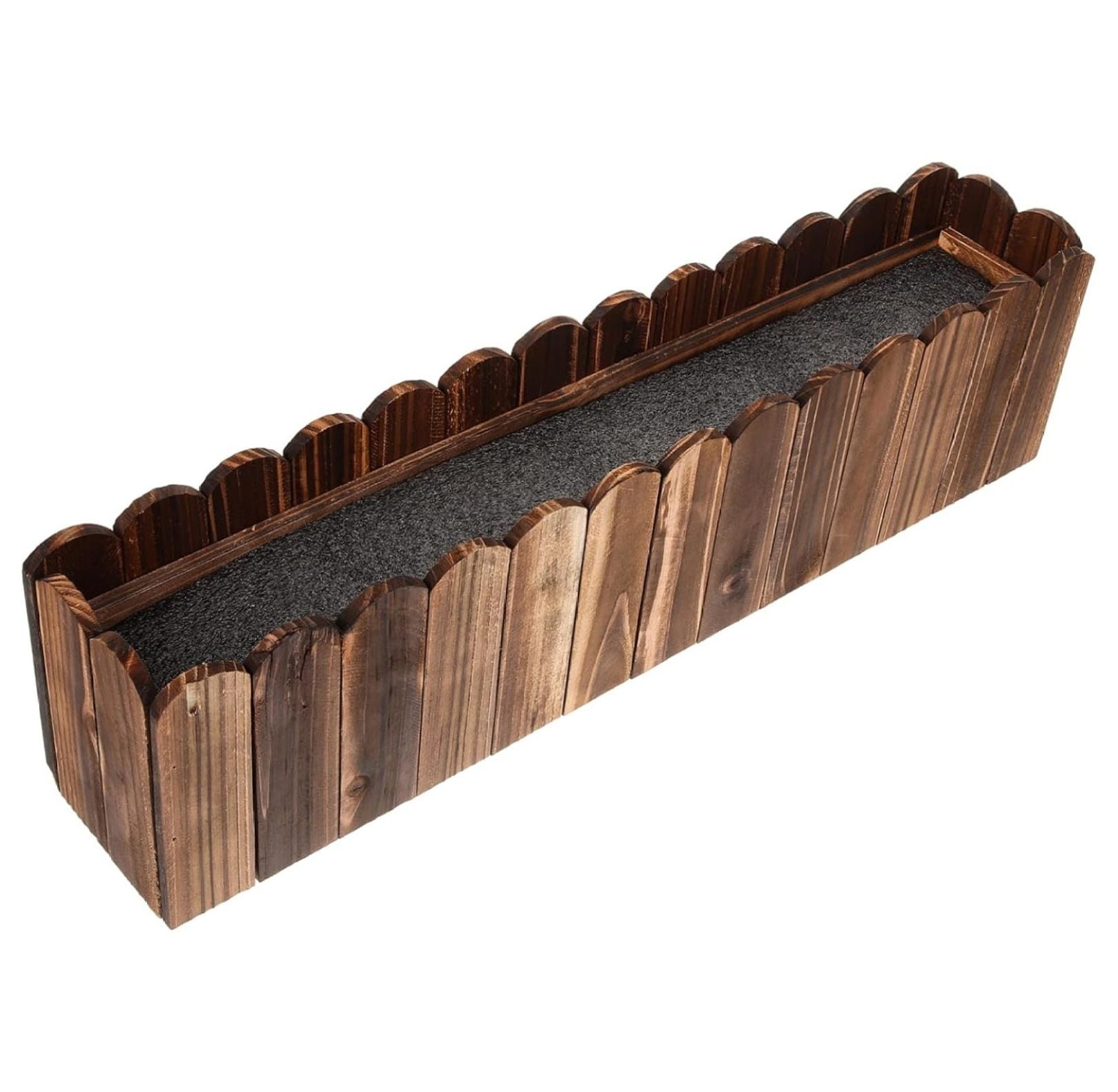 Rustic Wooden Planter Box Anticorrosive Window Planter for Fake Flowers ...