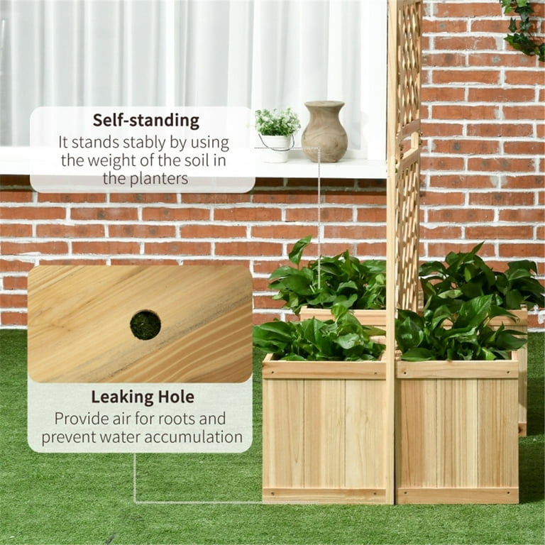 Extra Large Wooden Planter Boxes