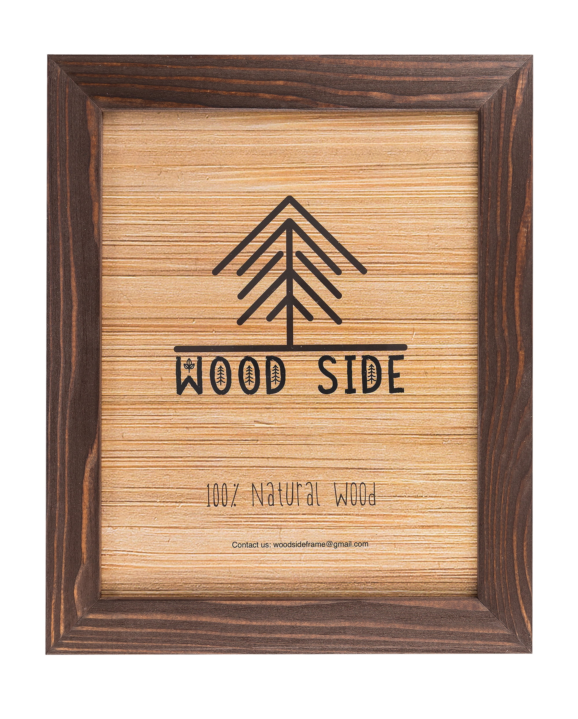 WOOD SIDE ORBIS Rustic Wooden Picture Frame 12x16, Solid Eco Distressed ...