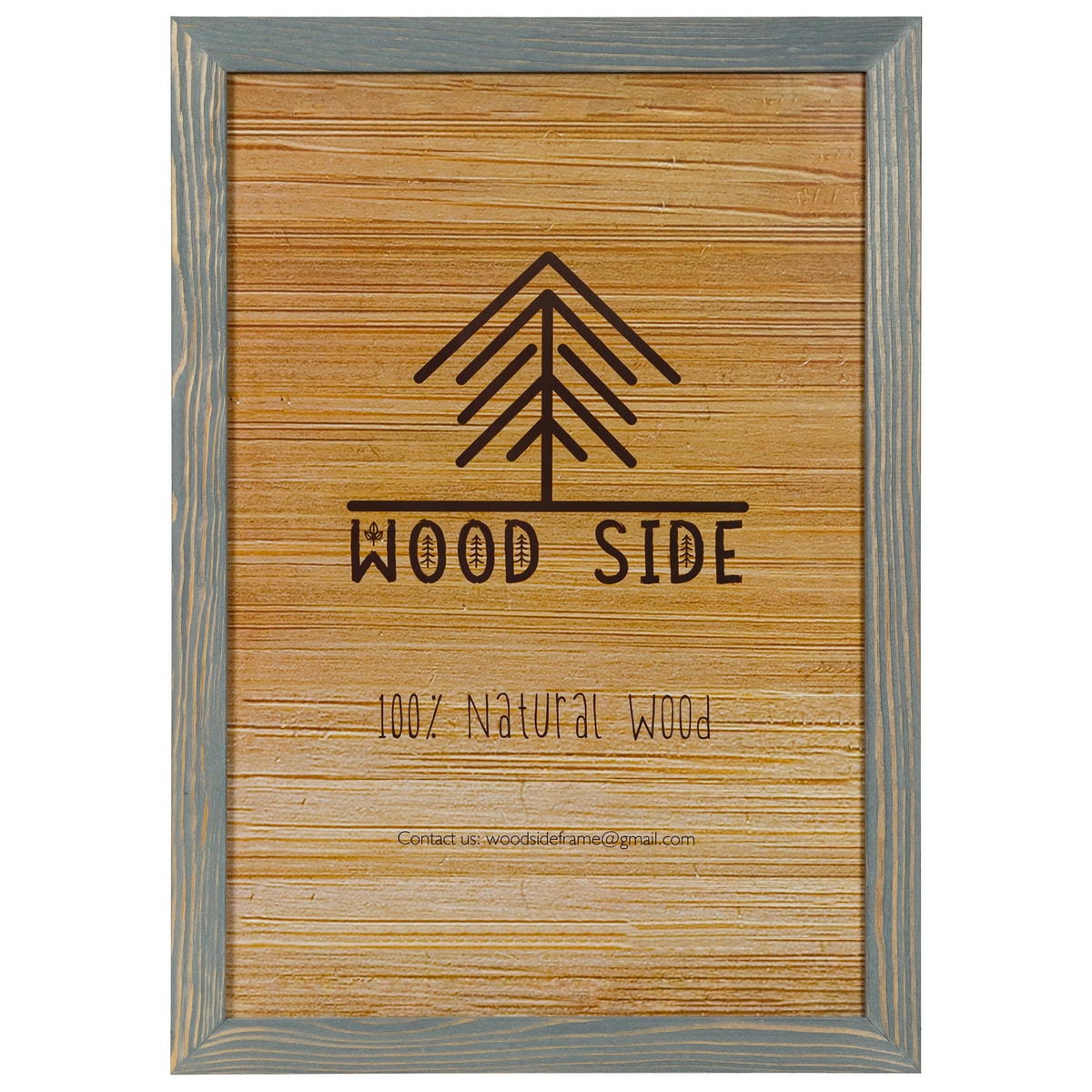 Rustic Wooden Poster Picture Frame 18x24 - Natural Solid Eco Distressed ...