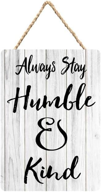 Rustic Wooden Sign Decor - Humble And Kind - Wood Plaque Home & Office ...