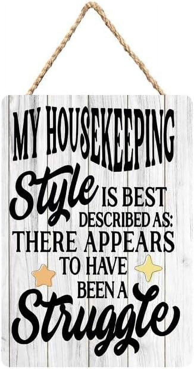 Rustic Wooden Sign Decor - My Housekeeping Style - Wood Plaque Home ...