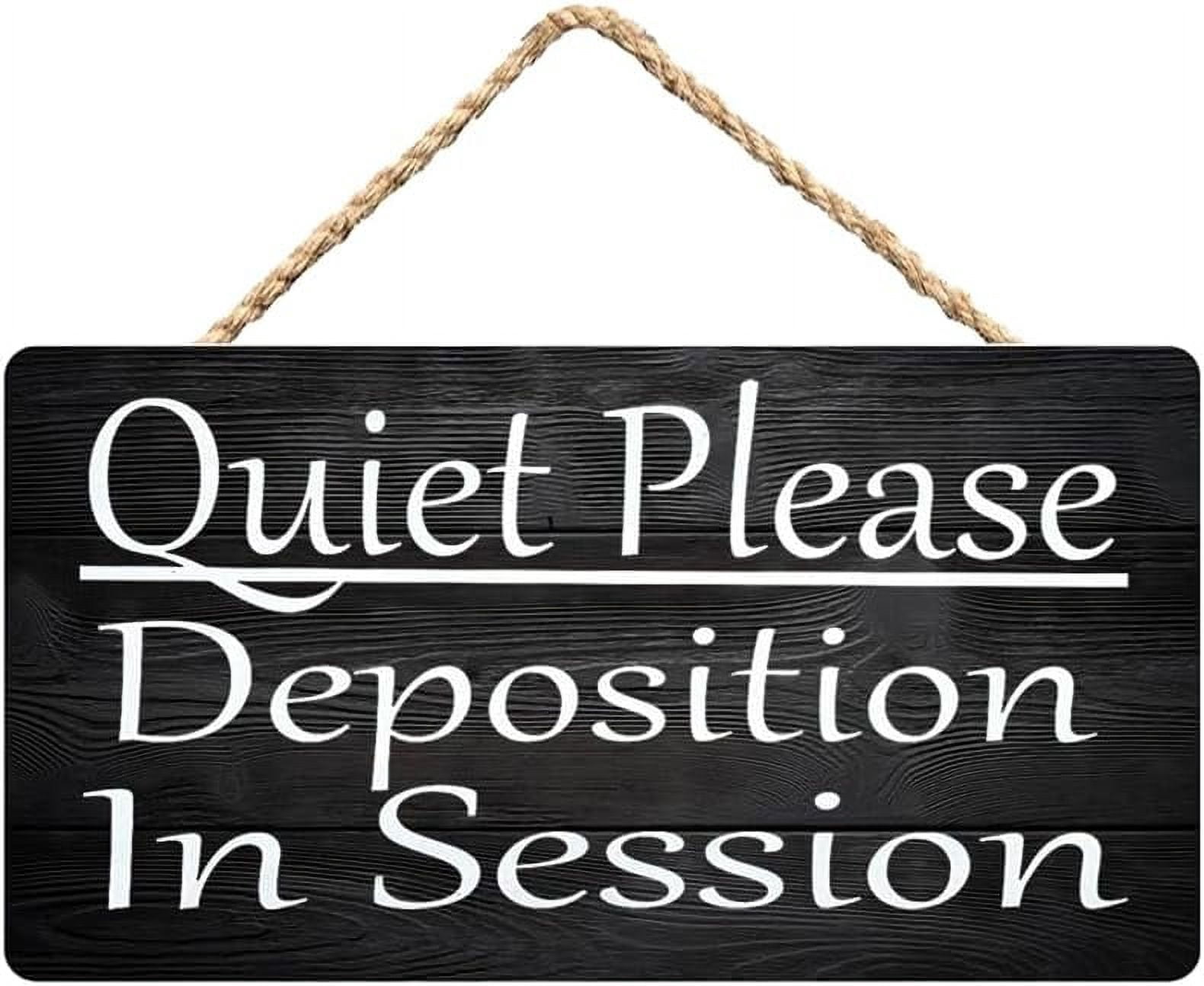 Rustic Wooden Signs For Home 16X20Inch Quiet Please Deposition In ...