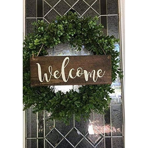 Rustic Wooden Signs Hanging Welcome Sign Wall Art Decor Kitchen Cafe ...
