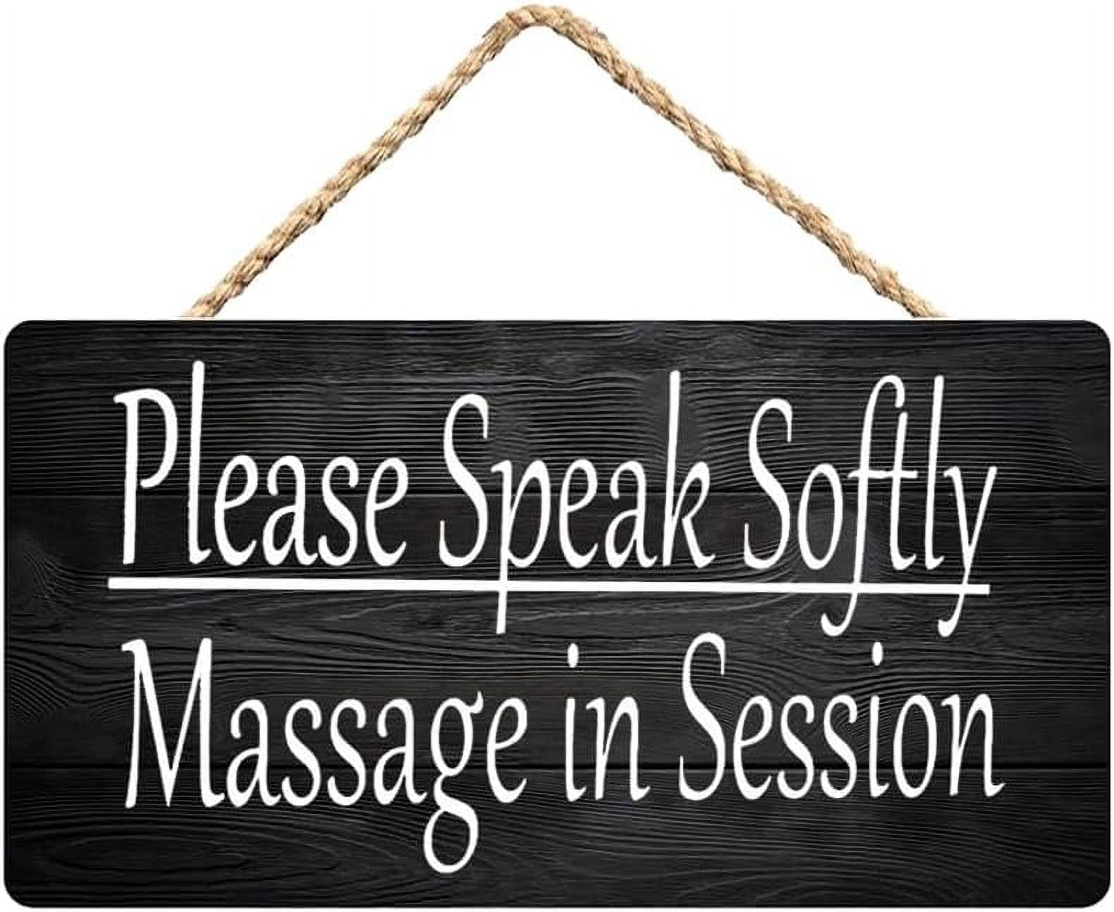 Rustic Wooden Signs for Home Please Speak Softly Massage in Session ...
