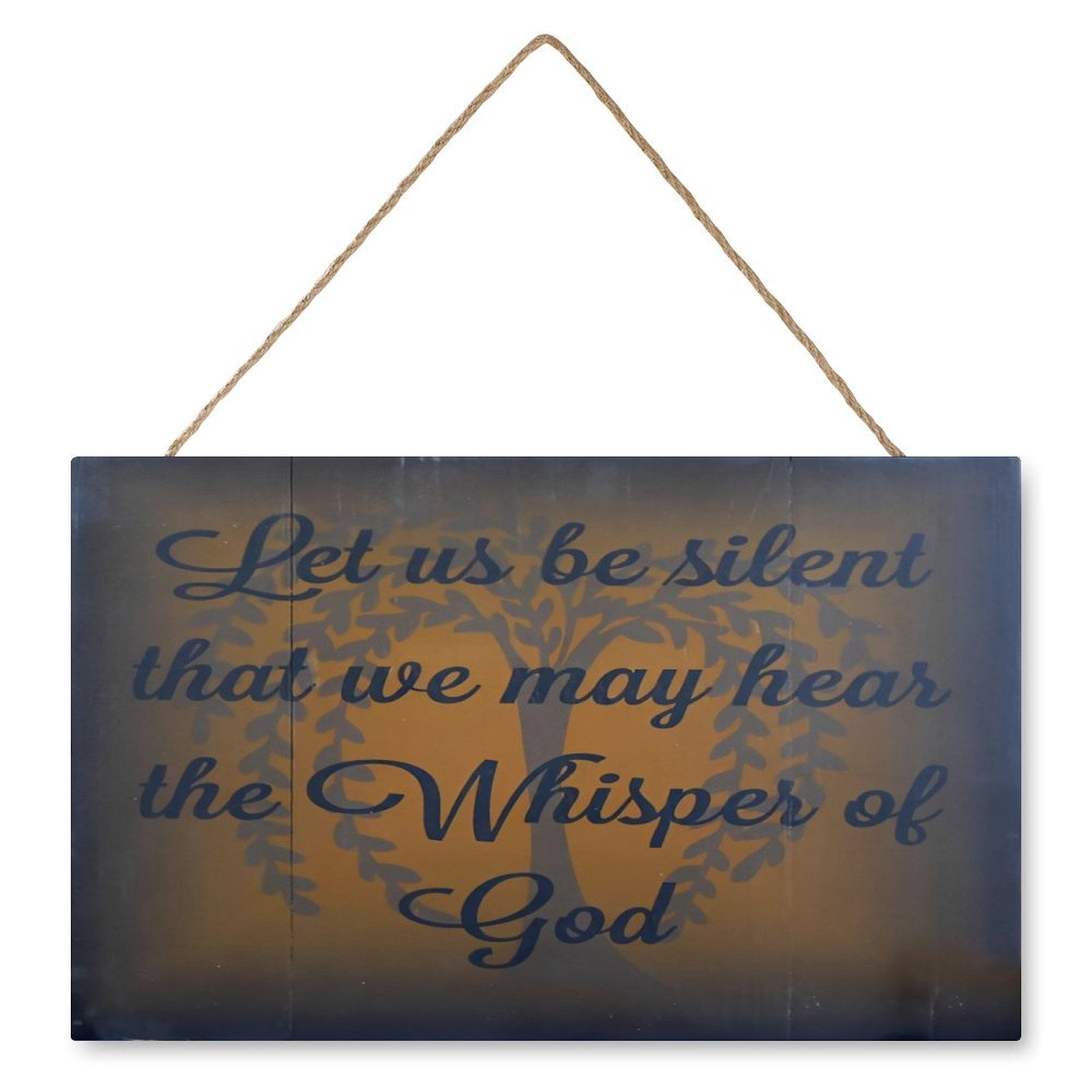 Rustic Wooden Signs Let us be Silent That we May Hear The Whisper of God Wooden Signs ...