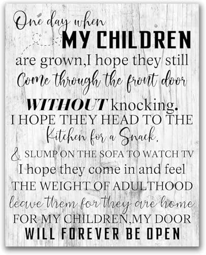 Rustic Wooden Signs One Day When My Children are Grown Parents Wood ...