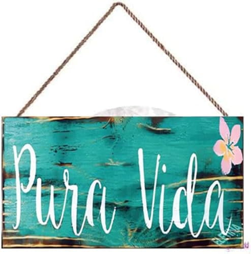 Rustic Wooden Signs Pura Vida Costa Rica Gift Dorm Room Decor Pura Vida ...