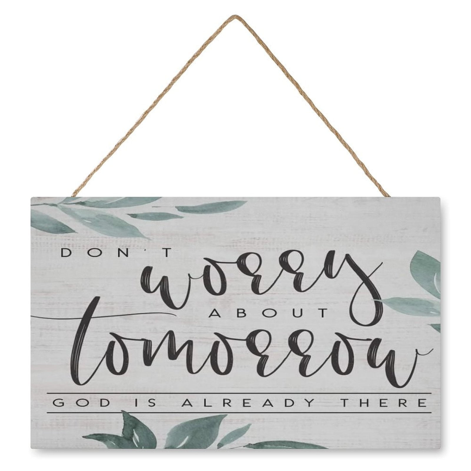 Rustic Wooden Signs Simply Said, INC Small Talk Squares, Don't Worry ...