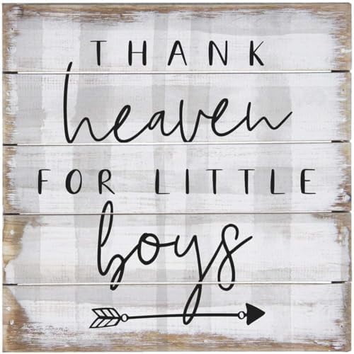 Rustic Wooden Signs Thank Heaven for Little Girls Sign Wall Art Decor ...